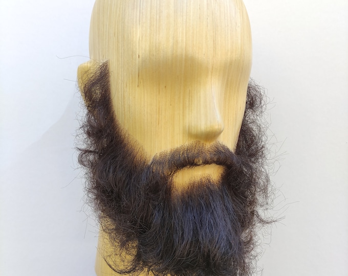 Realistic Fake Beard Kit 100% Real Human Hair Full Handmade - Etsy
