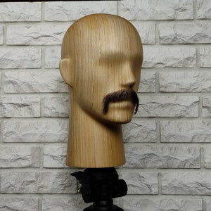 Realistic Fake Moustache, Human Hair, Full Hand Made - Etsy