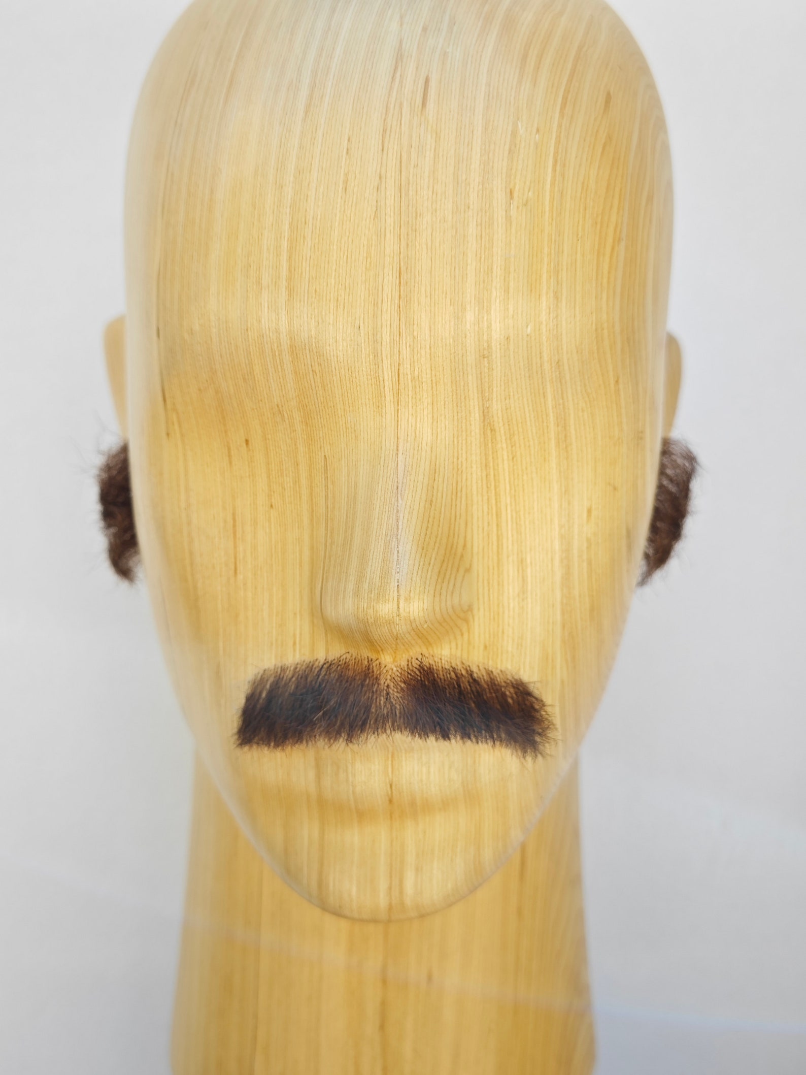 Realistic Fake Sideburns and Moustache Kit 100% Real Human Hair Full ...