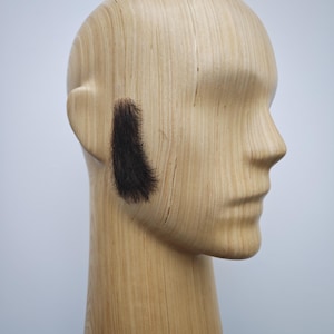 Realistic Fake Sideburns Kit 100% Real Human Hair Full Handmade - Etsy