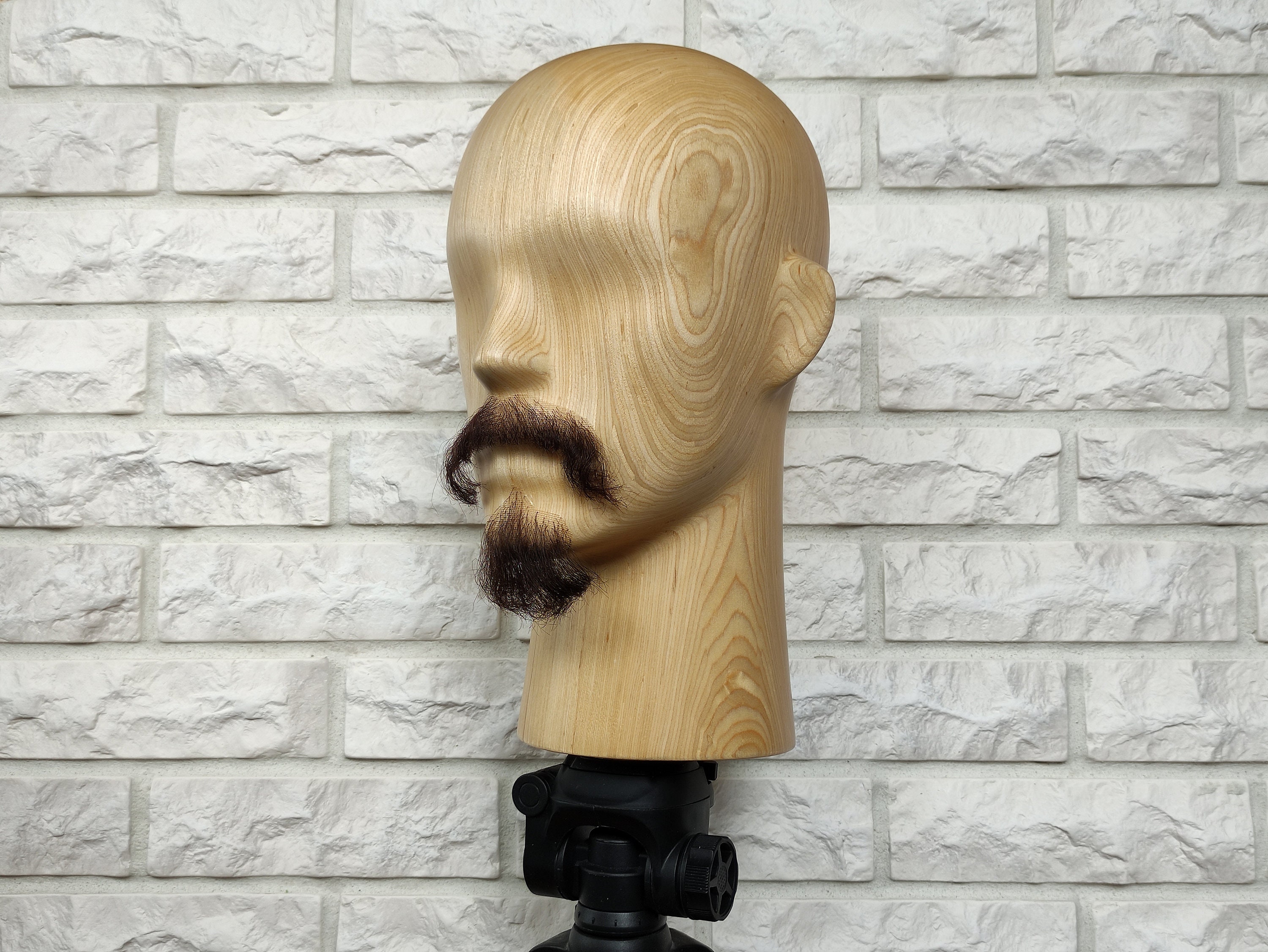 Realistic Fake Beard Kit 100% Real Human Hair Full Handmade - Etsy