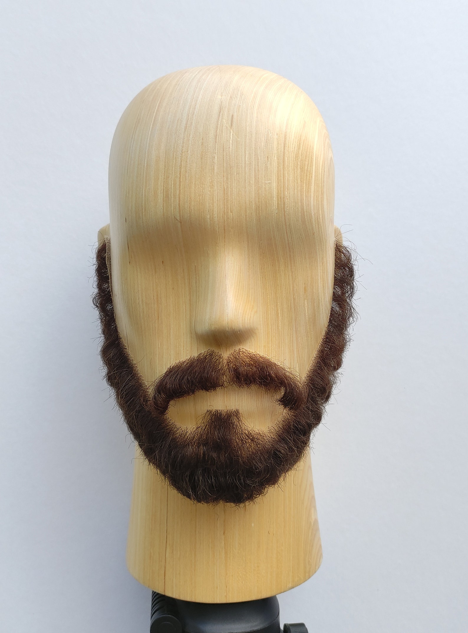 Realistic Fake Beard Kit 100% Real Human Hair Full Handmade - Etsy