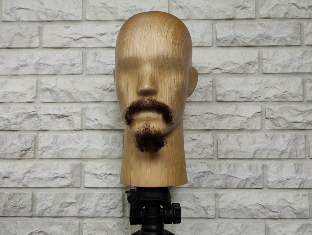 Realistic Fake Beard Kit 100% Real Human Hair Full Handmade - Etsy