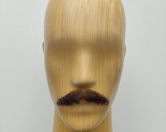 Realistic Fake Black Pencil Moustache Full Hand Made Length - Etsy