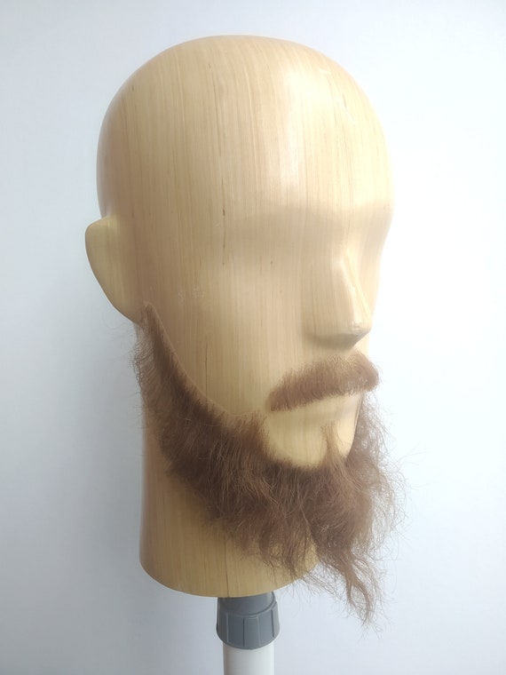 Realistic Fake Beard Kit 100 Real Human Hair Full Handmade Etsy