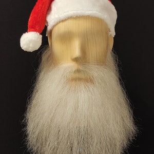 Realistic Fake Santa's Beard Kit 100% Natural Yak Hair Full Handmade - Etsy