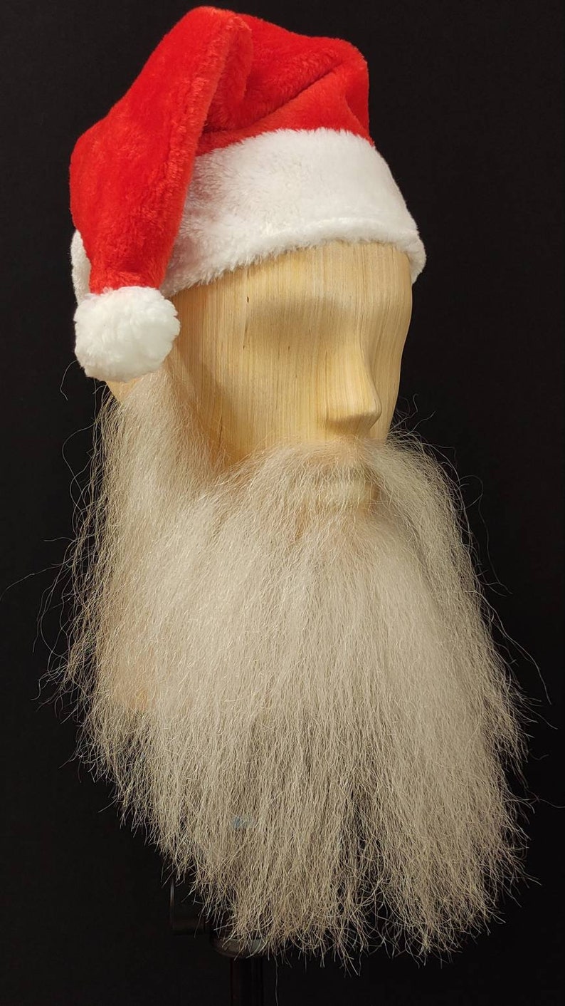 Realistic Fake Santa's Beard Kit 100% Natural Yak Hair - Etsy
