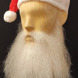 Realistic Fake Santa's Beard Kit 100% Natural Yak Hair Full Handmade - Etsy