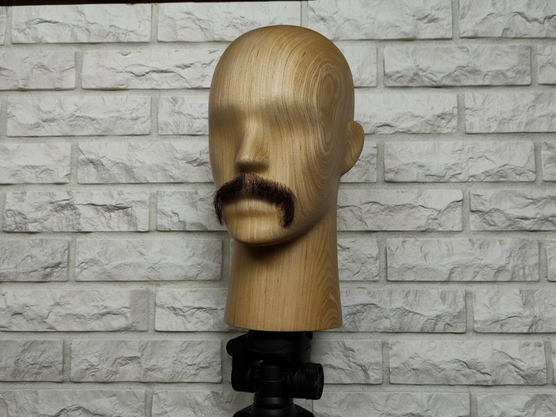 Realistic Fake Moustache Human Hair Full Hand Made - Etsy