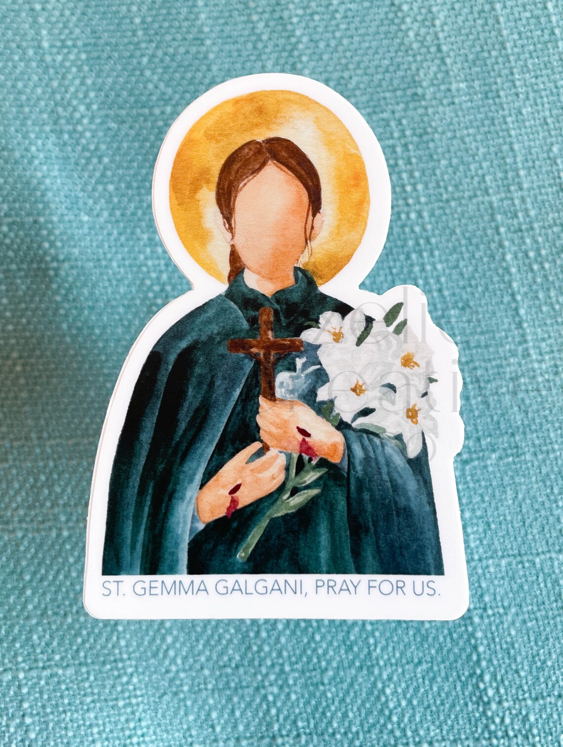 Saint Gemma Galgani Sticker and Print Catholic Vinyl - Etsy