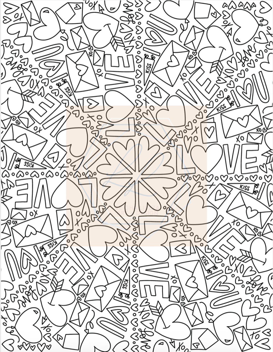 Valentine's Kids' Coloring Sheet Digital Download - Etsy