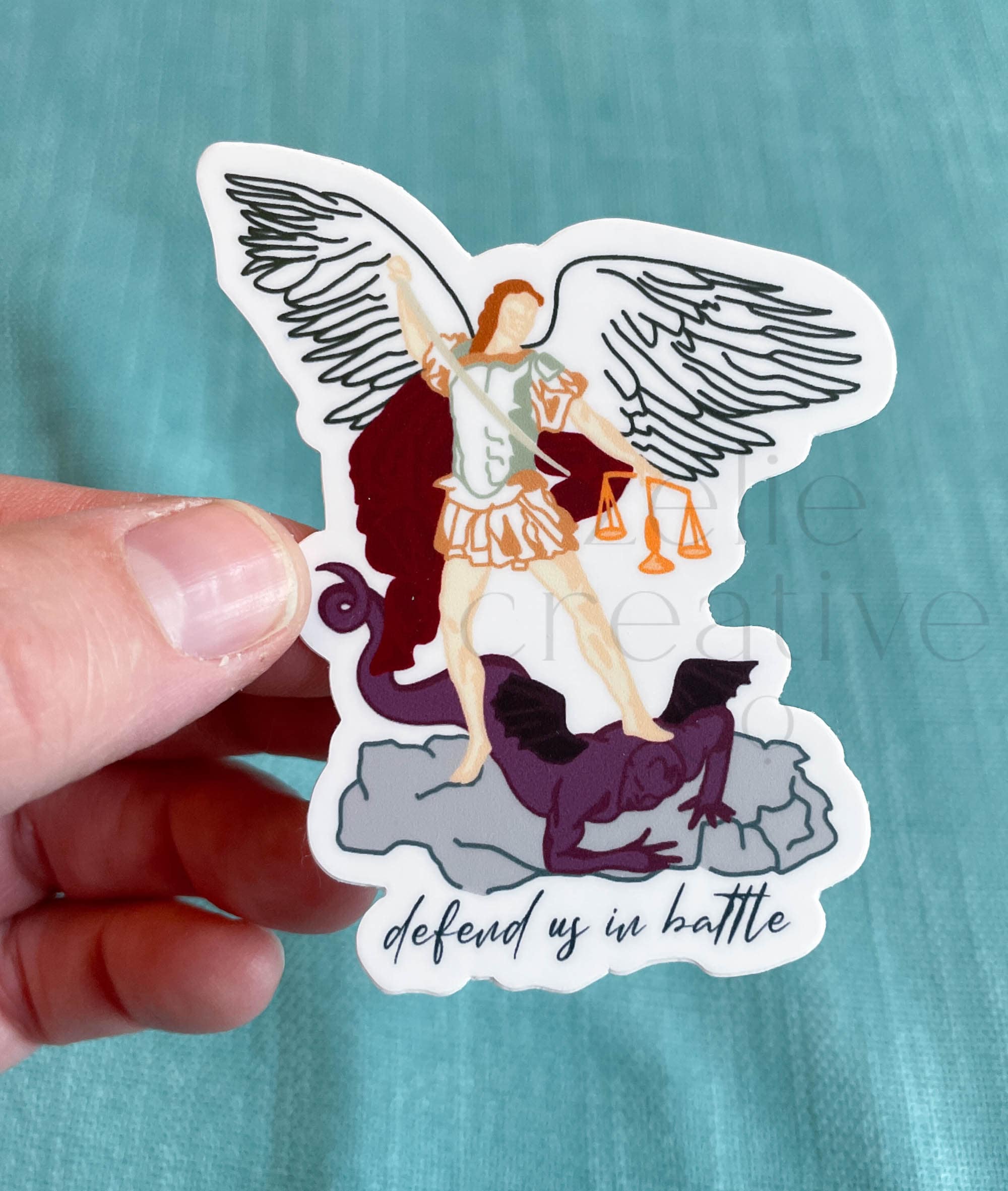 Saint Michael the Archangel Sticker and Print Catholic Vinyl - Etsy