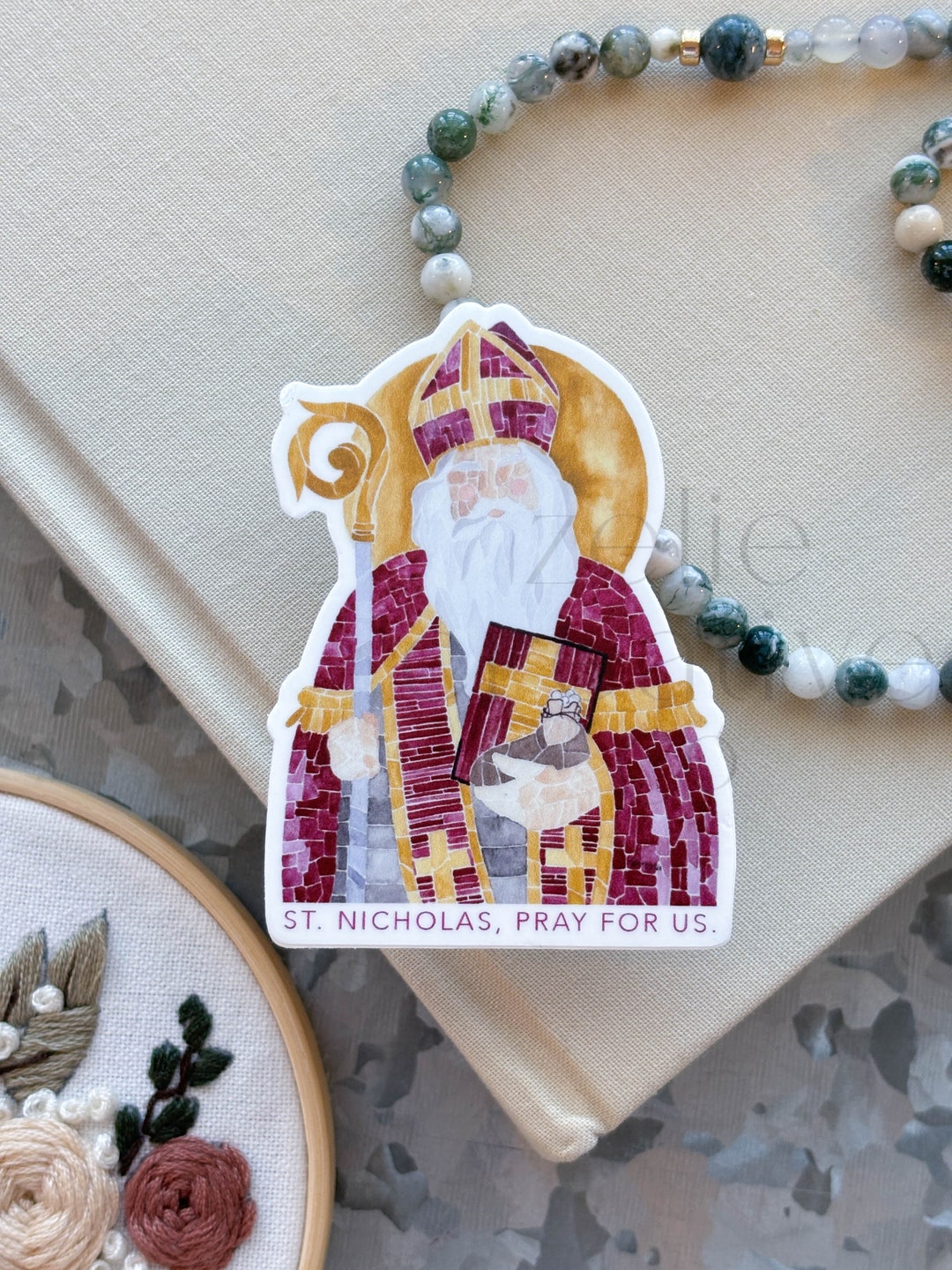 St. Nicholas Vinyl Sticker | Waterproof Vinyl Sticker | Christians ...