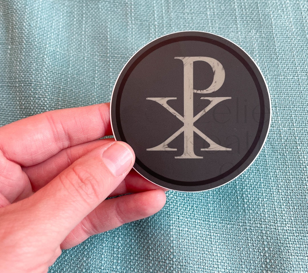 Chi Rho PX Catholic Vinyl Weatherproof Sticker Cristo Rey - Etsy