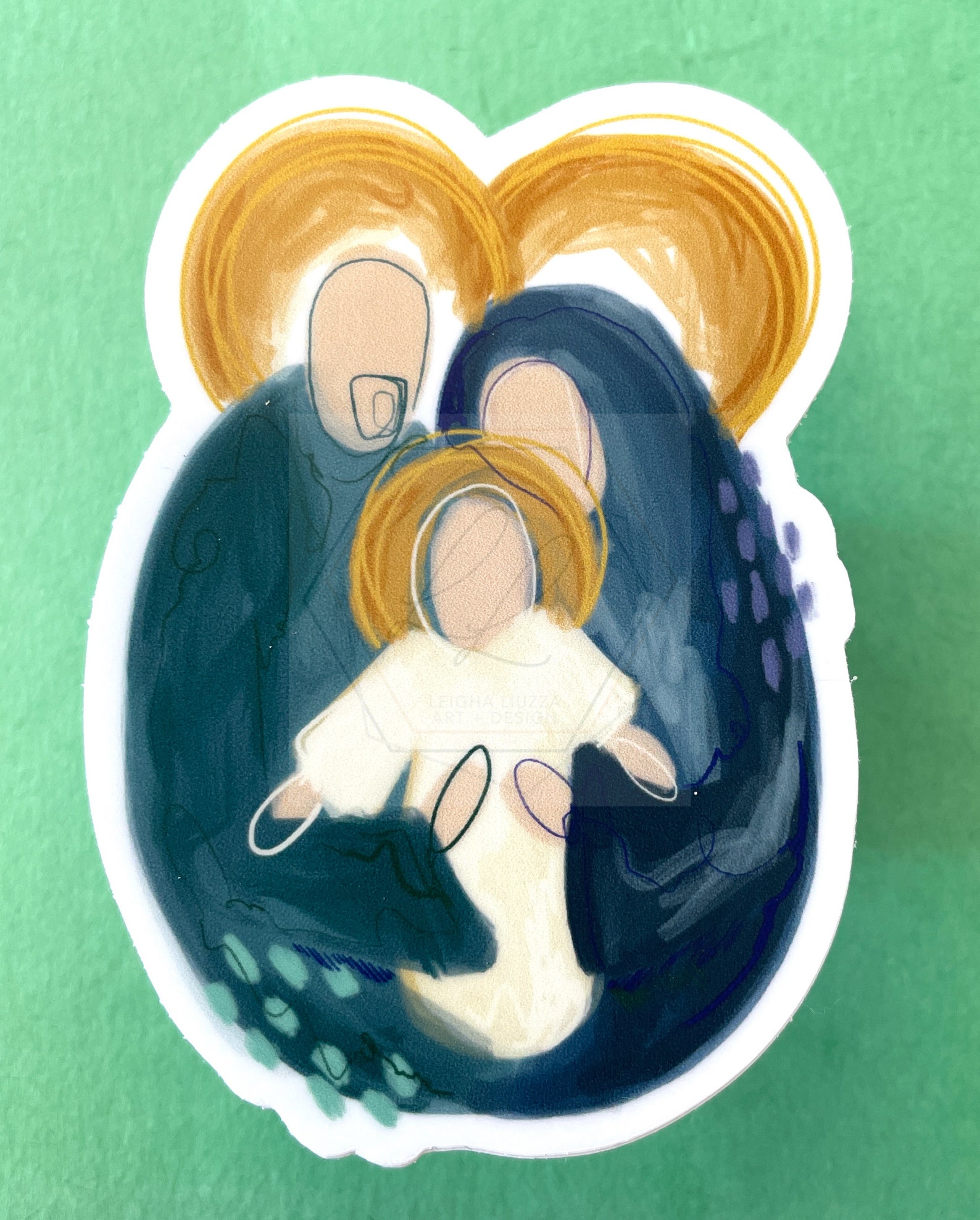 Holy Family, Nativity Modern - Faceless Holy Family - Mary, Joseph ...