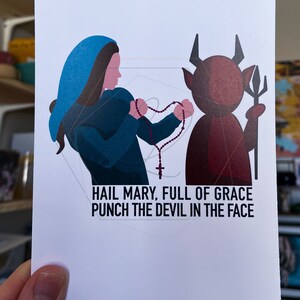 Hail Mary Full of Grace, Punch the Devil in the Face, MARY Vs. DEVIL ...