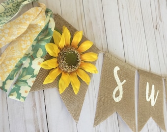 Sunflower banner | Etsy