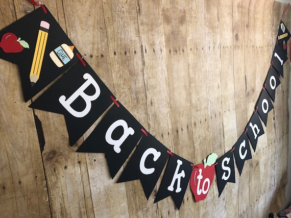 Back to school banner/Classroom banner/Classroom decor/Back to | Etsy