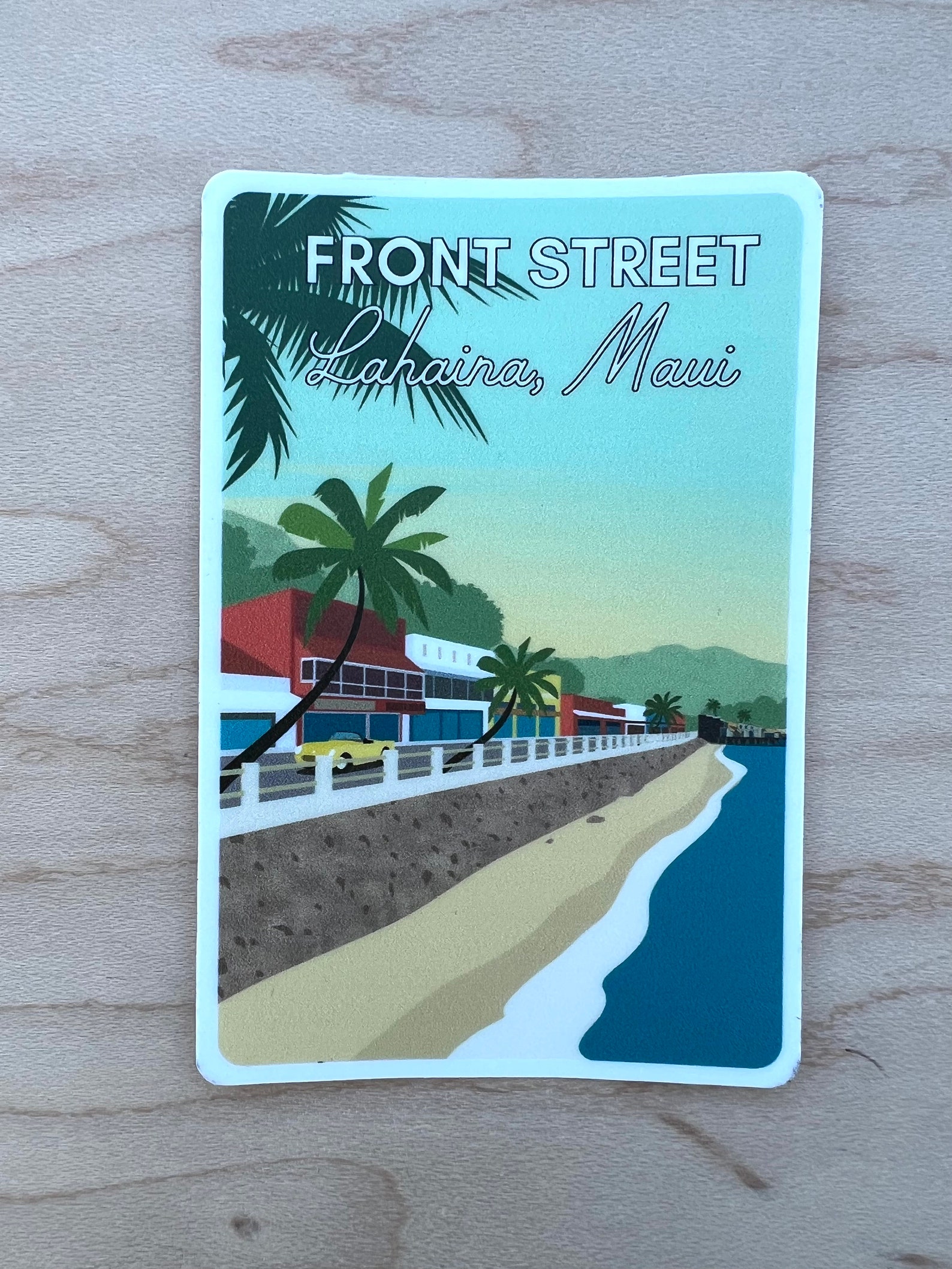 Maui Lahaina Sticker Pack of Two • Old Lahaina Town • Hawaii Sticker ...