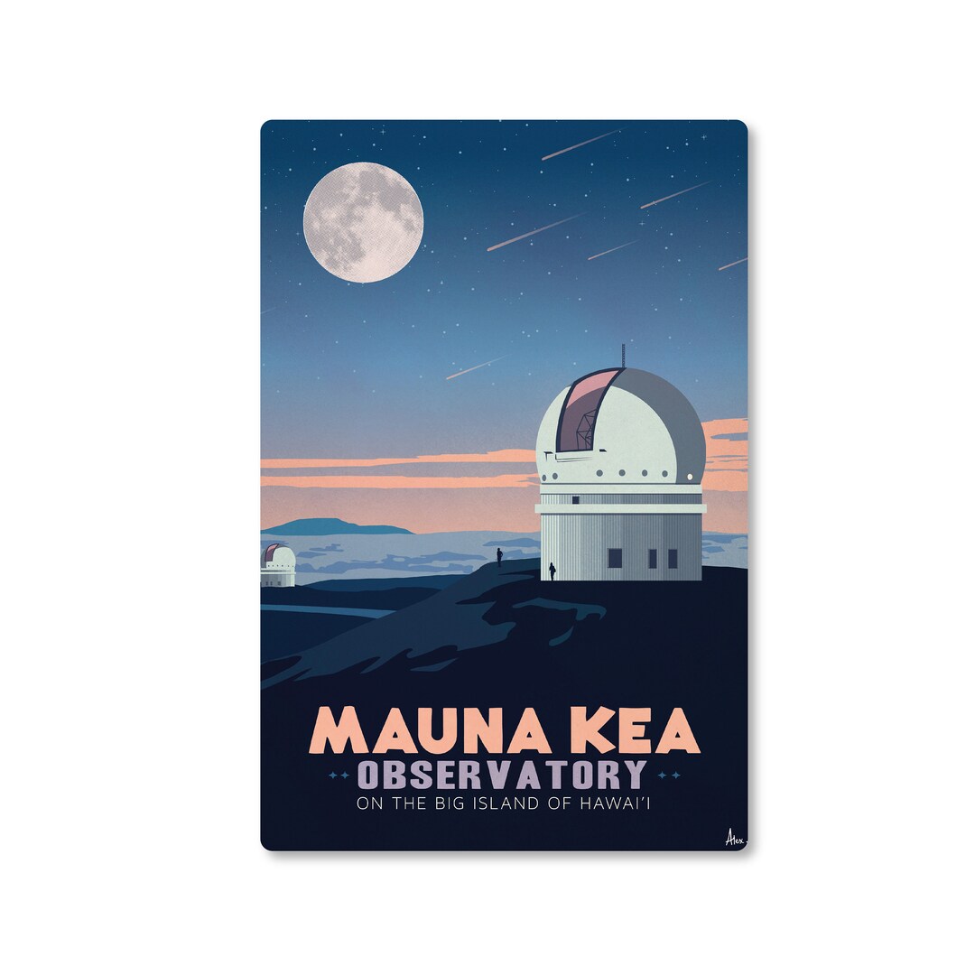 Mauna Kea Metal Sign by Alex Asfour • Aluminum Hawaii Sign ...