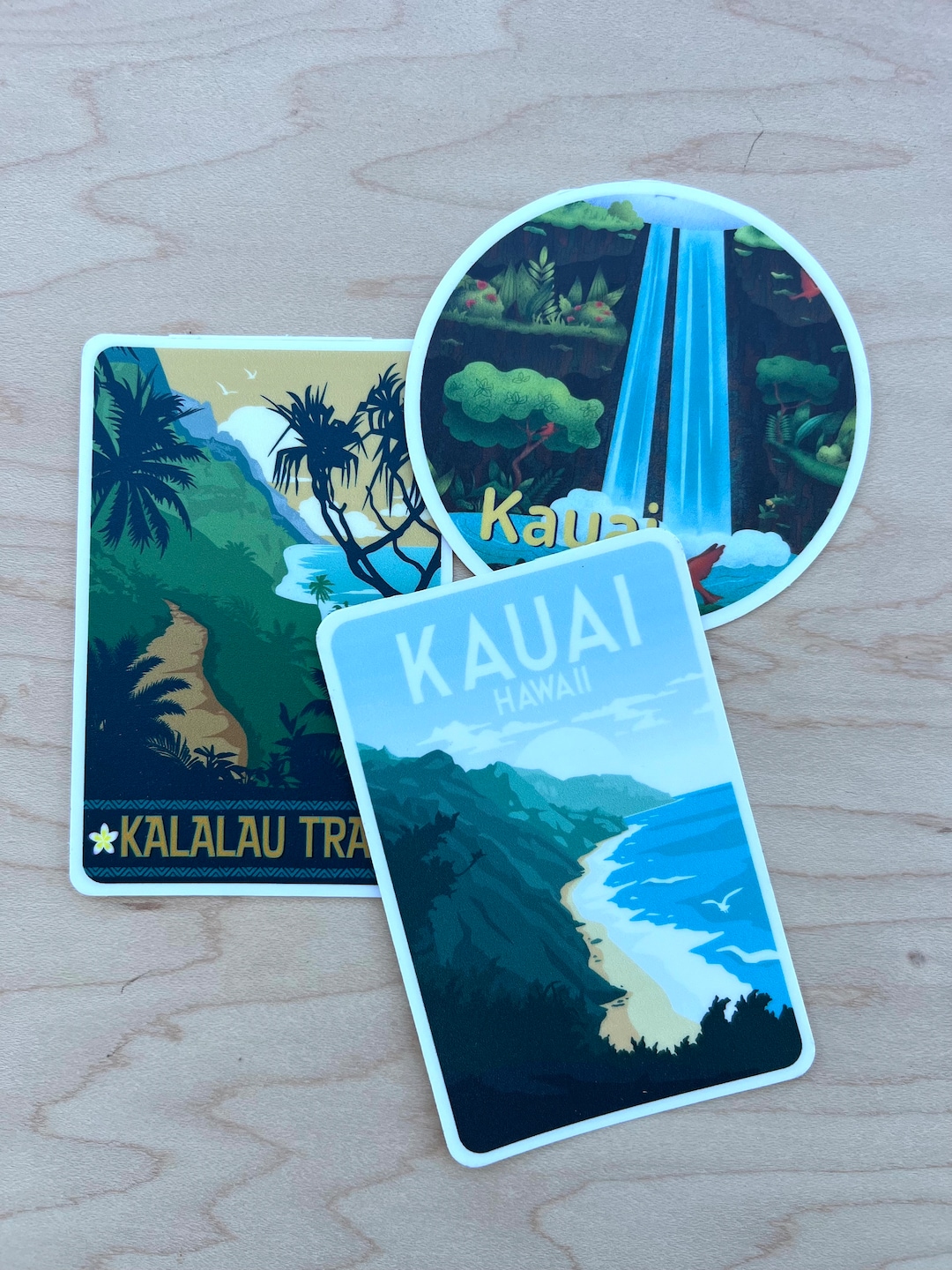 Kauai North Shore Sticker Assortment • Hanalei Bay • Napali Coast ...