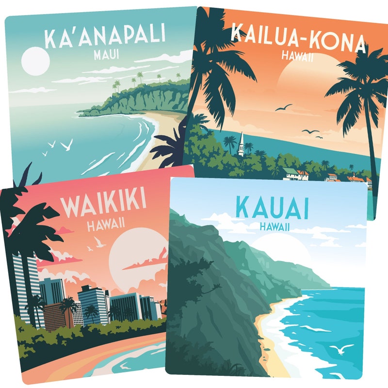 Aloha Coasters - Etsy