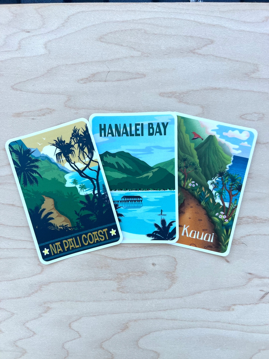 Kauai North Shore Sticker Assortment • Hanalei Bay • Napali Coast ...