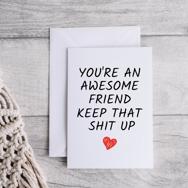 Card for Friend - Etsy