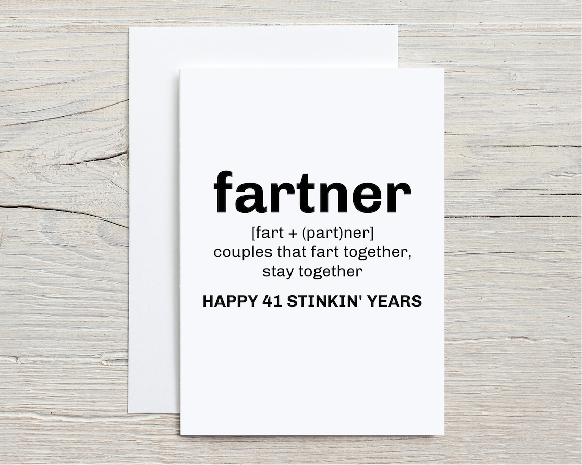 41st Anniversary Card 41st Anniversary Card for Husband 41 - Etsy