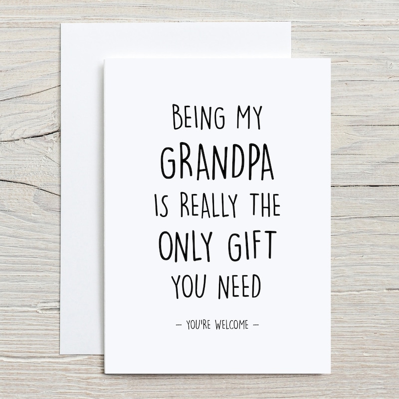 Grandpa Card - Etsy