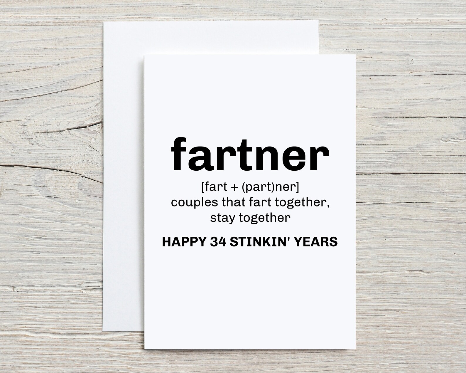 34th Anniversary card 34th Anniversary card For Husband 34 | Etsy