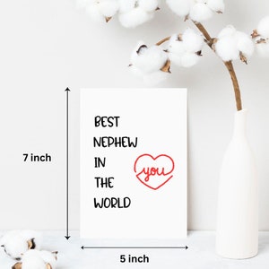 Nephew Card, Funny Card for Nephew, Thank You for Being My Nephew, Best ...