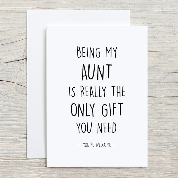 Card for Aunt - Etsy