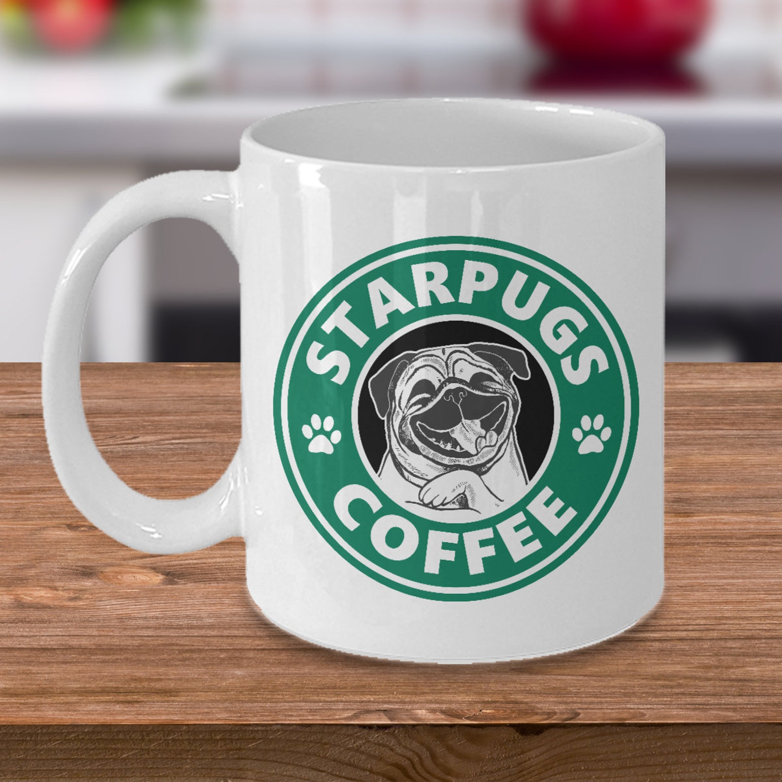Starpugs Coffee Mug Pug Mug for Pug Lovers | Etsy
