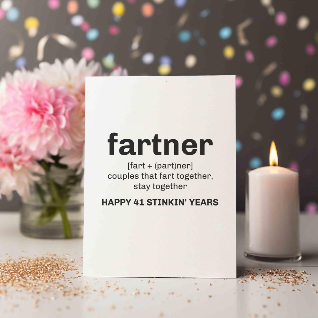 41st Anniversary Card, 41st Anniversary Card for Husband, 41 Year ...
