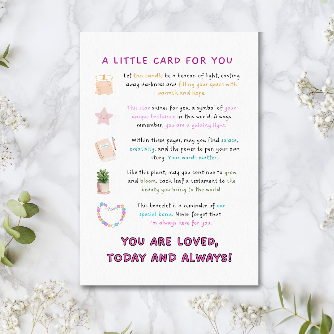 Card for Friend, Just Because Card, Thoughtful Card, Inspirational Card ...