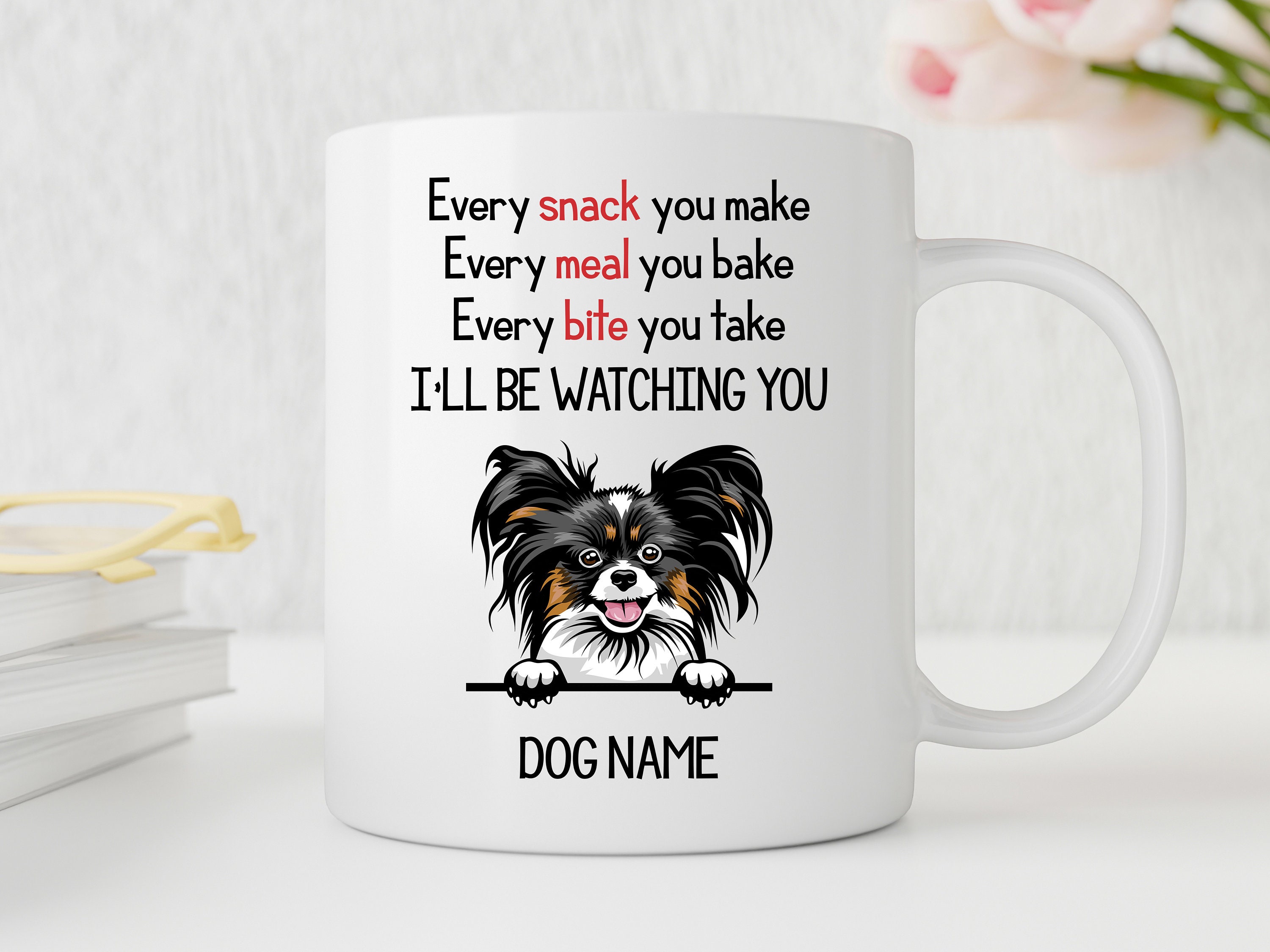 Papillion Gift, Papillion Mug, Funny Papillion Gift Ideas, Papillion ...