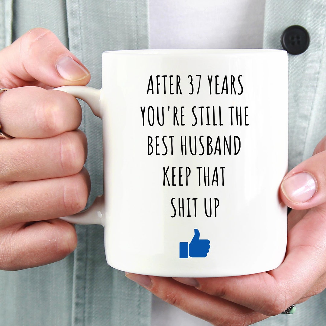 37th Year Anniversary Mug 37th Anniversary Gift for Husband - Etsy