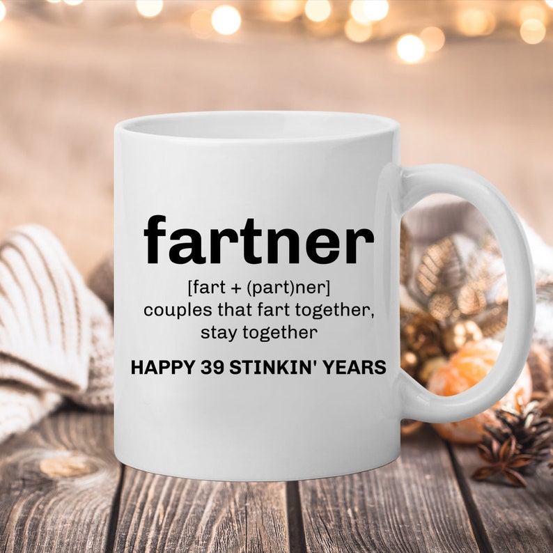 39th Anniversary Mug 39th Anniversary Gifts For Husband 39 | Etsy