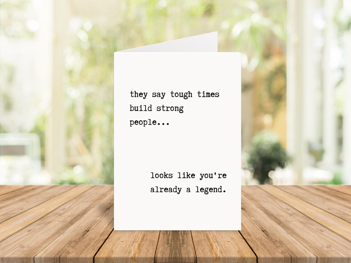 Unstoppable Motivation Card – Encouraging Quote Greeting Card ...