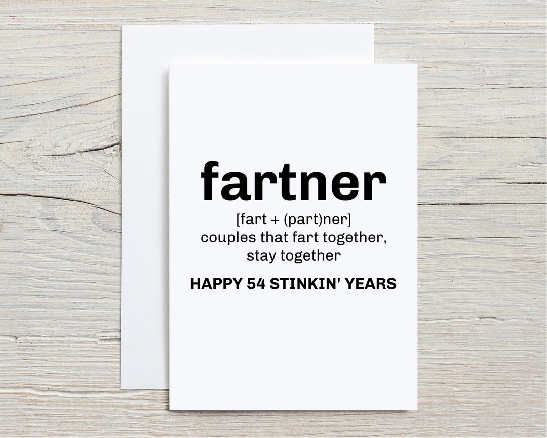 54th Anniversary Card, 54th Anniversary Card for Husband, 54 Year ...