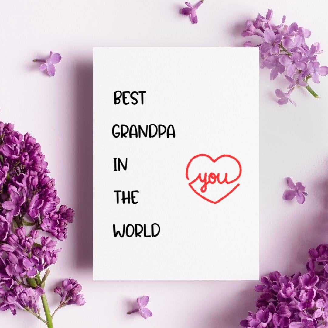 Grandpa Card, Grandpa Father's Day Card, Grandfather Birthday Card ...