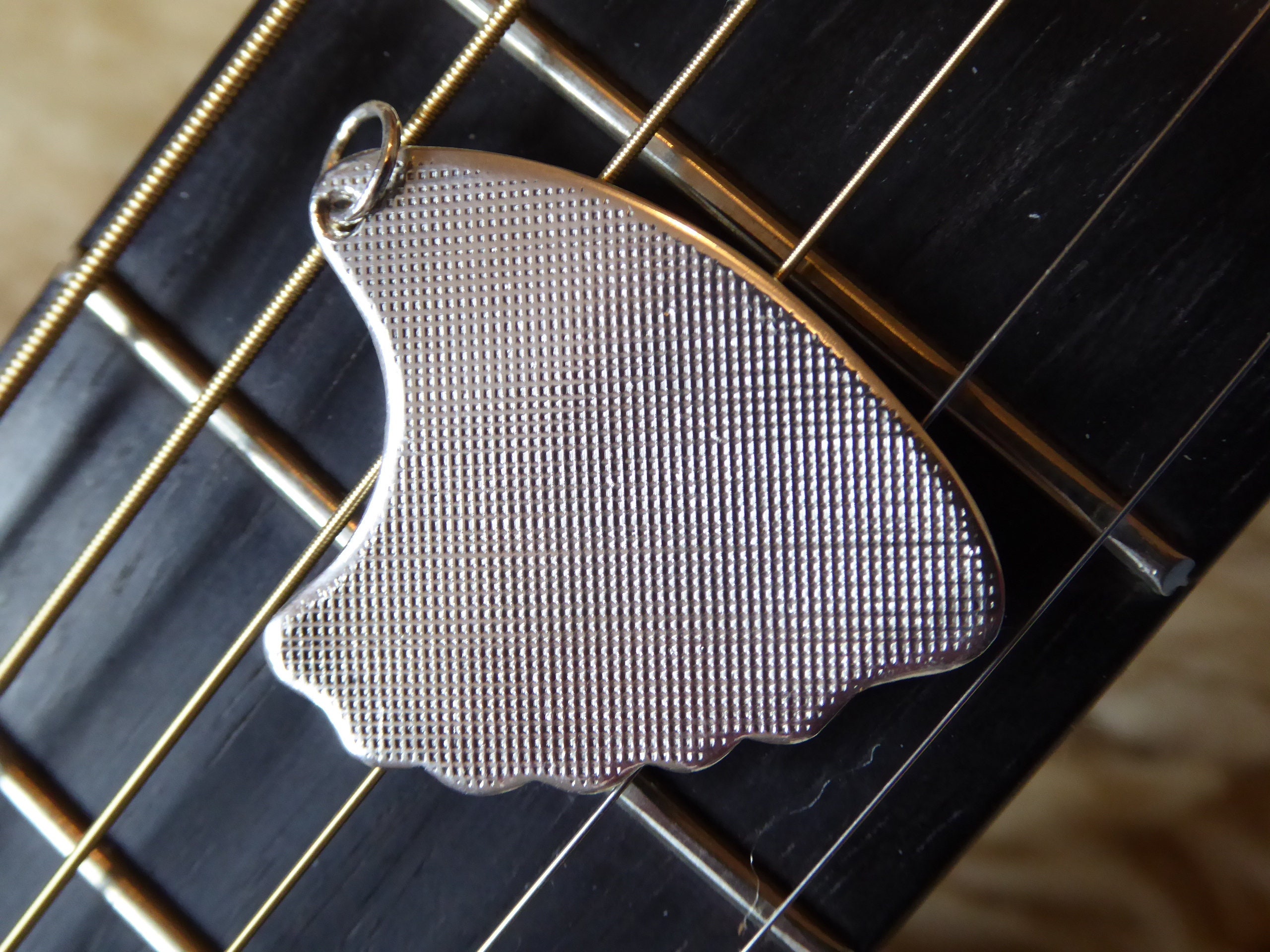 Unique Silver Plectrum Pendant. Musical Instrument Jewellery - Etsy