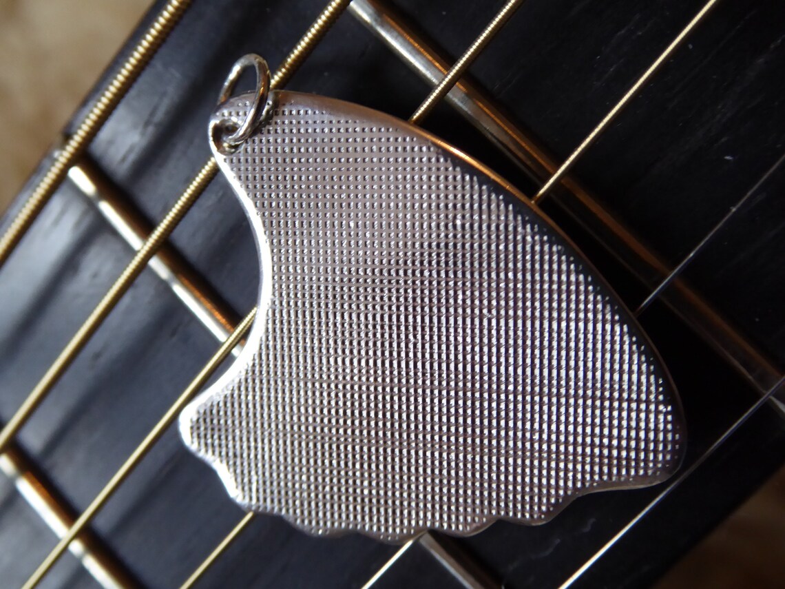 Unique Silver Plectrum Pendant. Musical Instrument Jewellery - Etsy