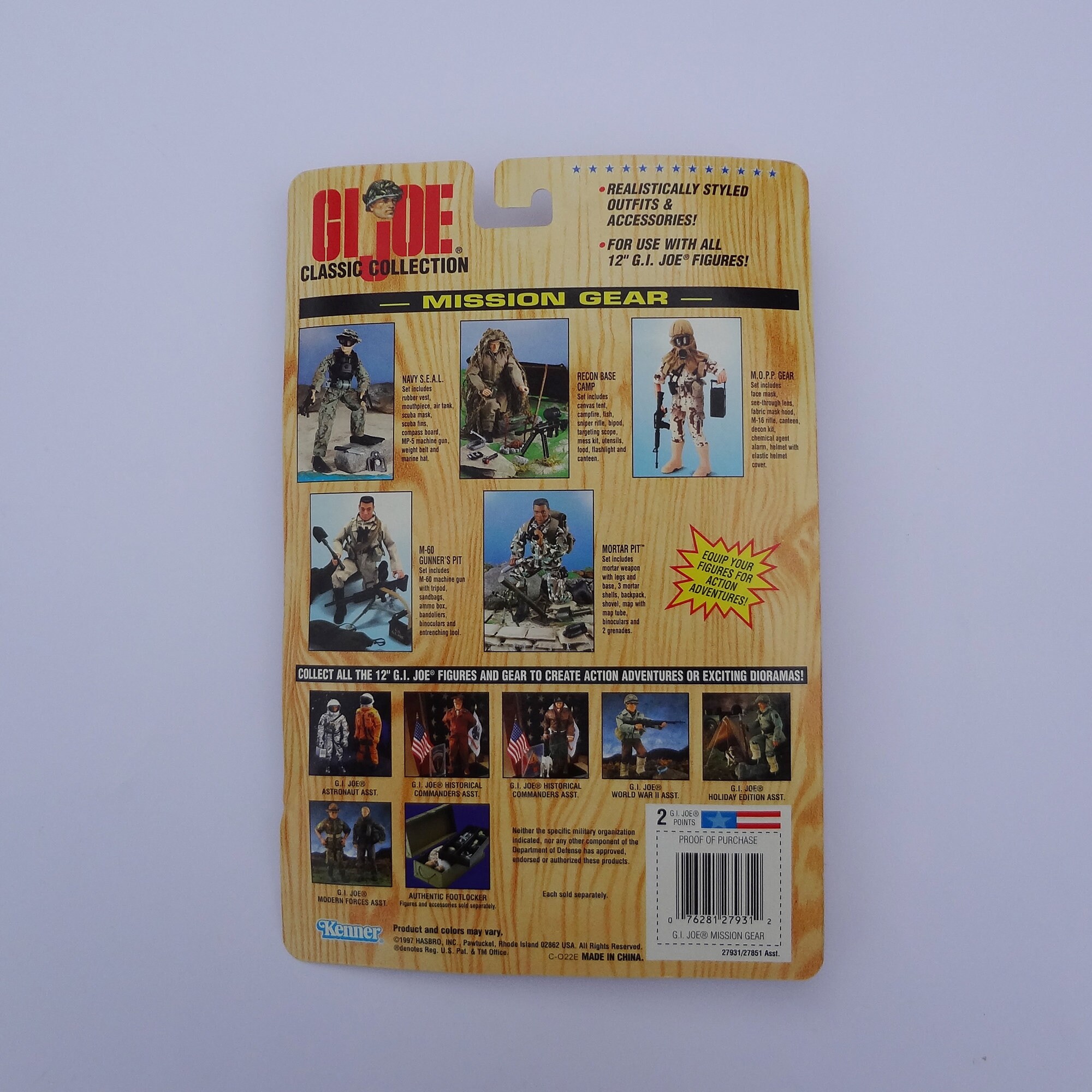GI Joe Classic Collection Navy S.E.A.L. Mission Gear Hasbro 1997 MIP ...