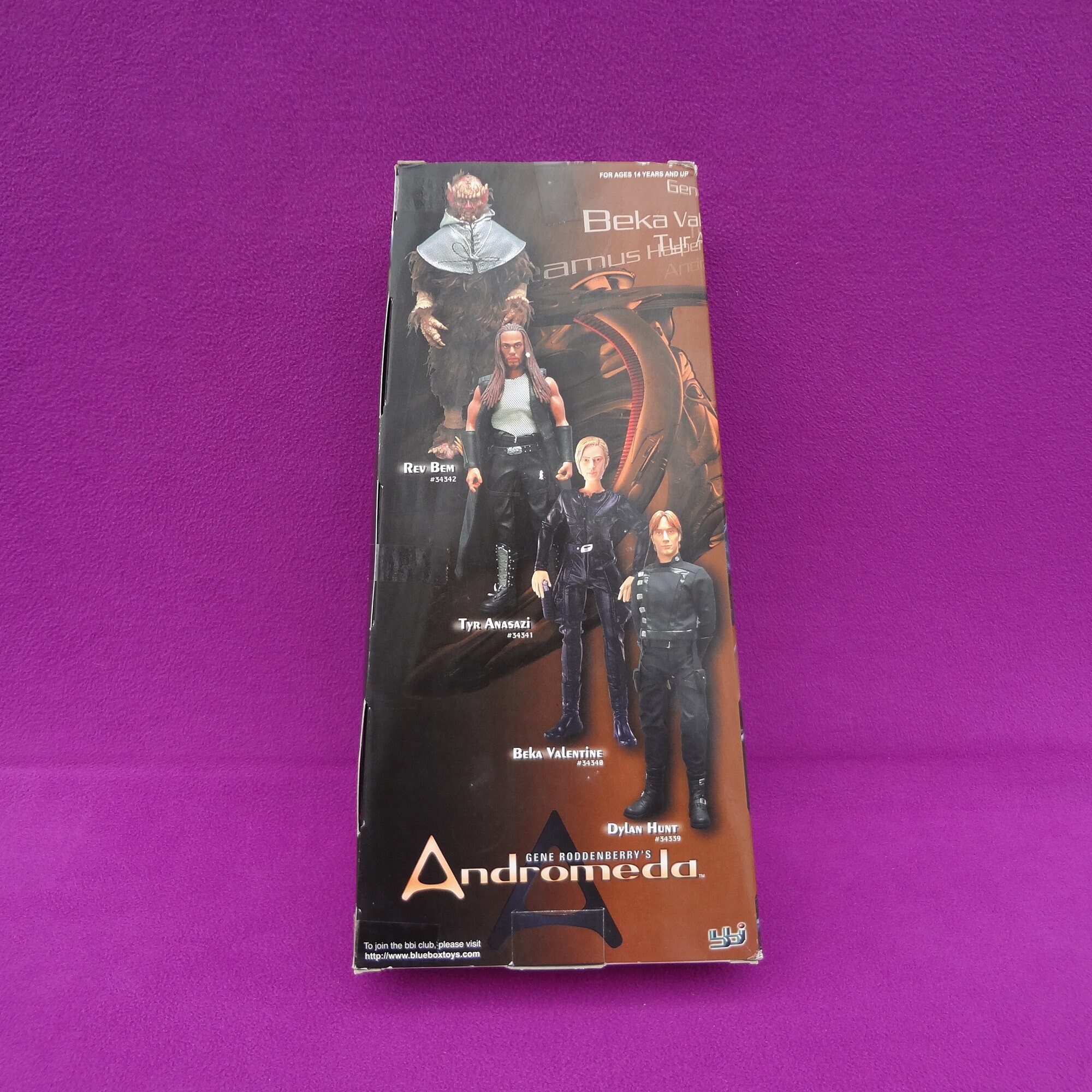 Andromeda Beka Valentine Blue Box Toys Gene Roddenberry 12 Inch Sci Fi ...