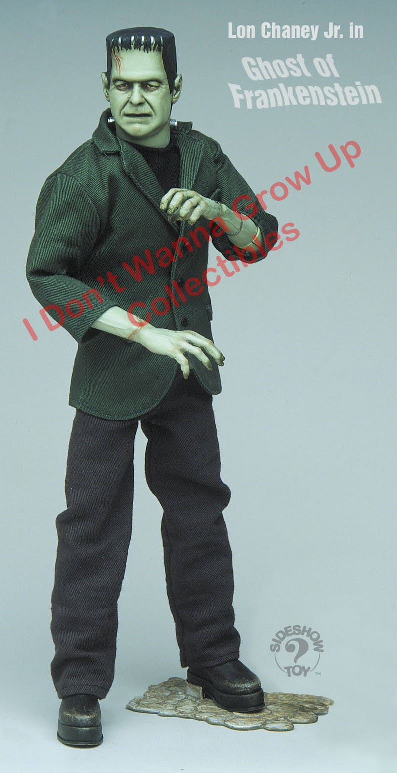Sideshow Ghost of Frankenstein New Lon Chaney Jr. 12” 1/6 Scale Action ...