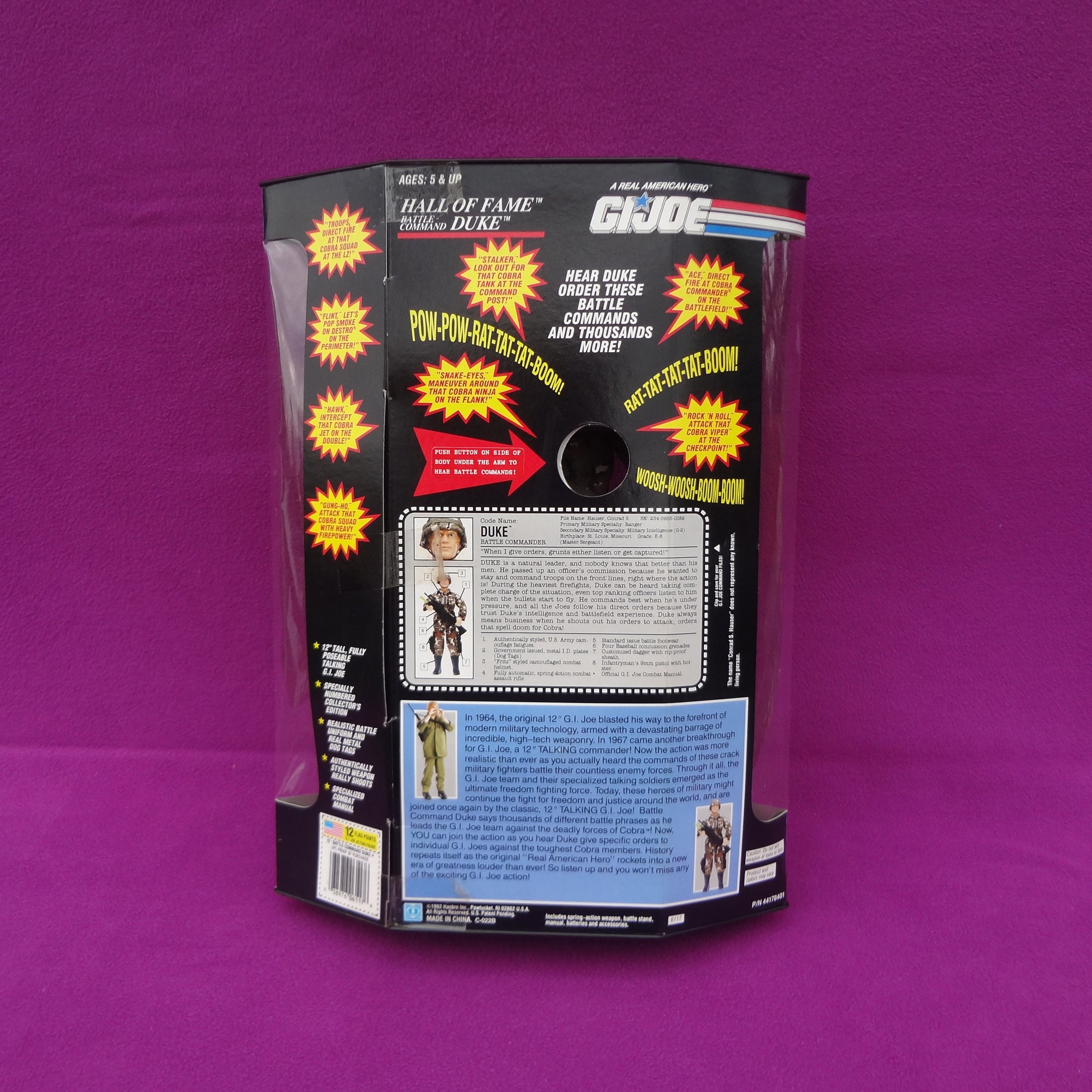 G.I. Joe Hall of Fame Electronic Battle Command Duke Fully Poseable ...