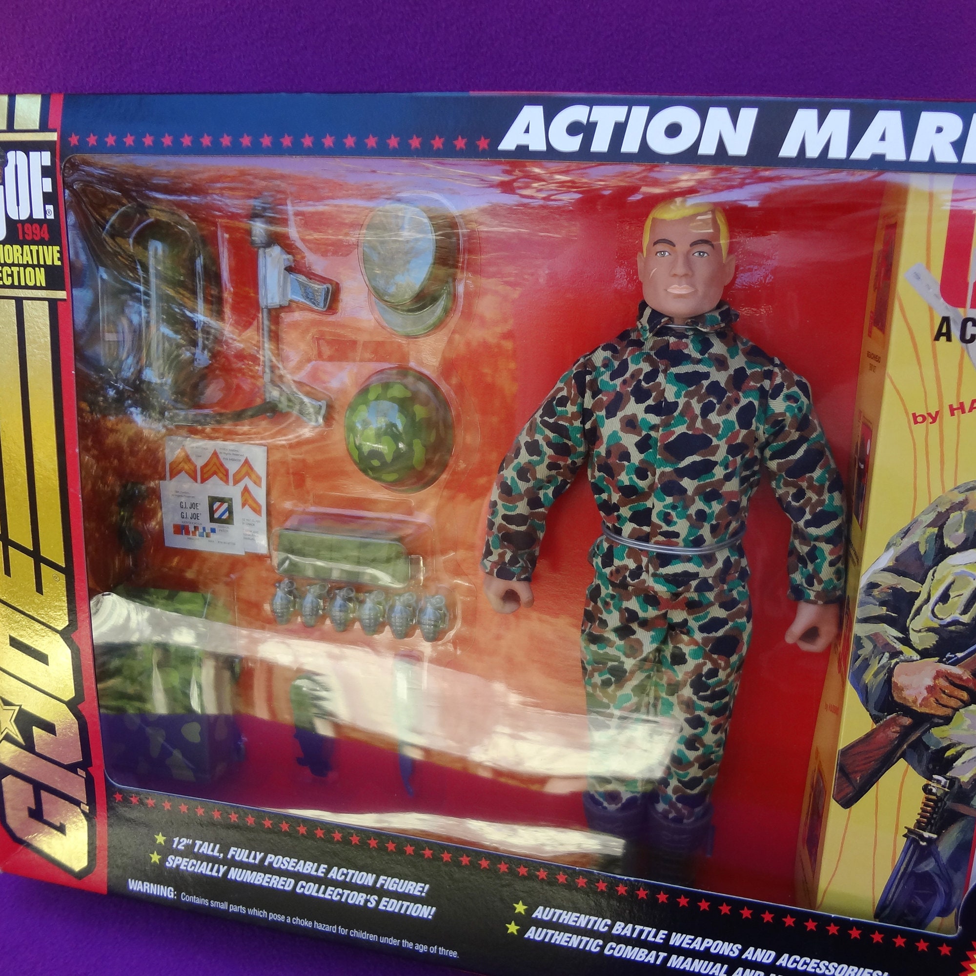 G.I. Joe Commemorative Collection Blonde Hair Action Marine Figure 6844 ...