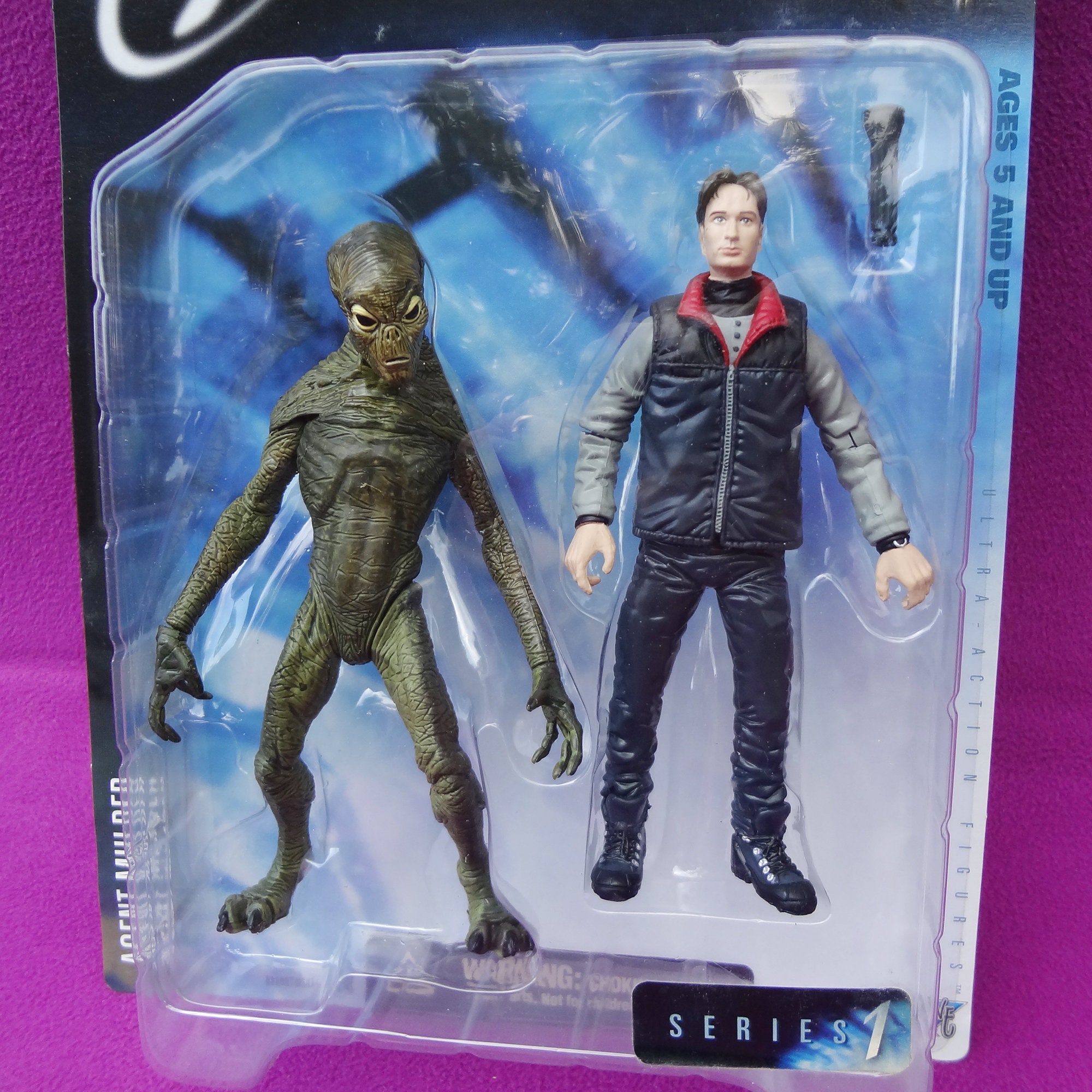 The X-files Agent Mulder & Alien Series 1 Vintage 1998 Ultra Action ...